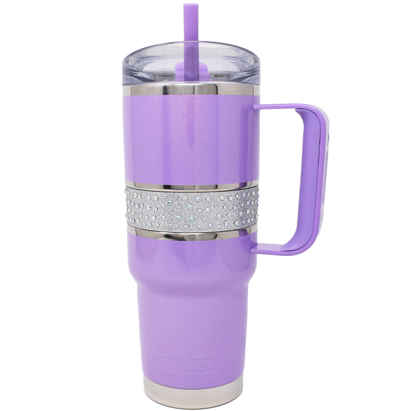 32 oz Hollywood Hydration Mug |Tumbler with Straw and Handle | Bling Rhinestones Mug – MyBevi